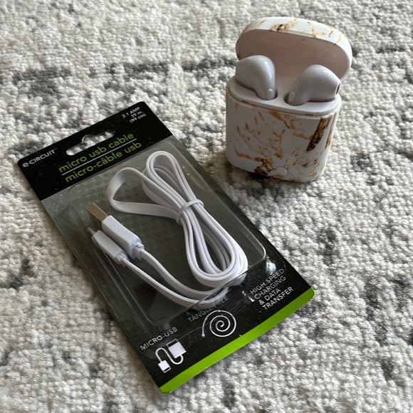 Portable Audio & Video | Wireless Earpods Very Cute Marble Colored Case ...